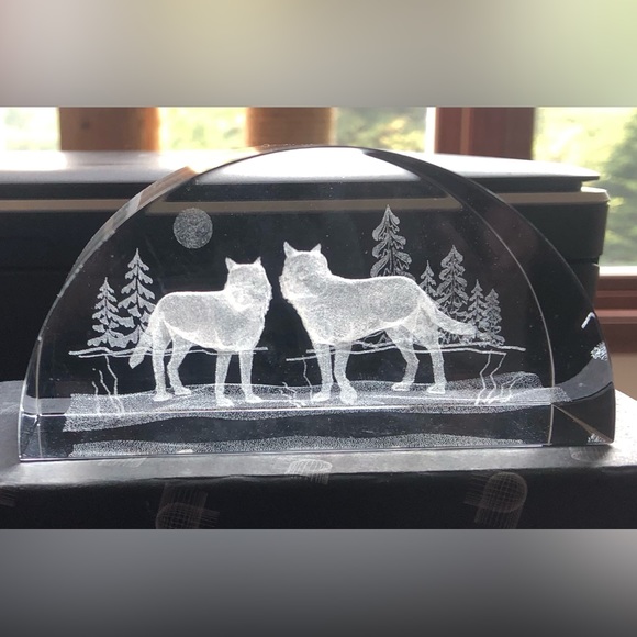 crystal impressions | Office | New In Box 3d Paperweight By Crystal ...